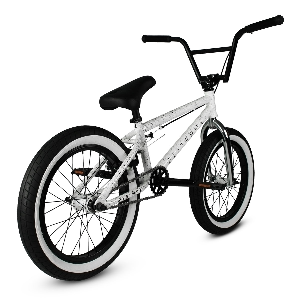 PEE WEE 18" - White Splatter – Elite BMX Bikes
